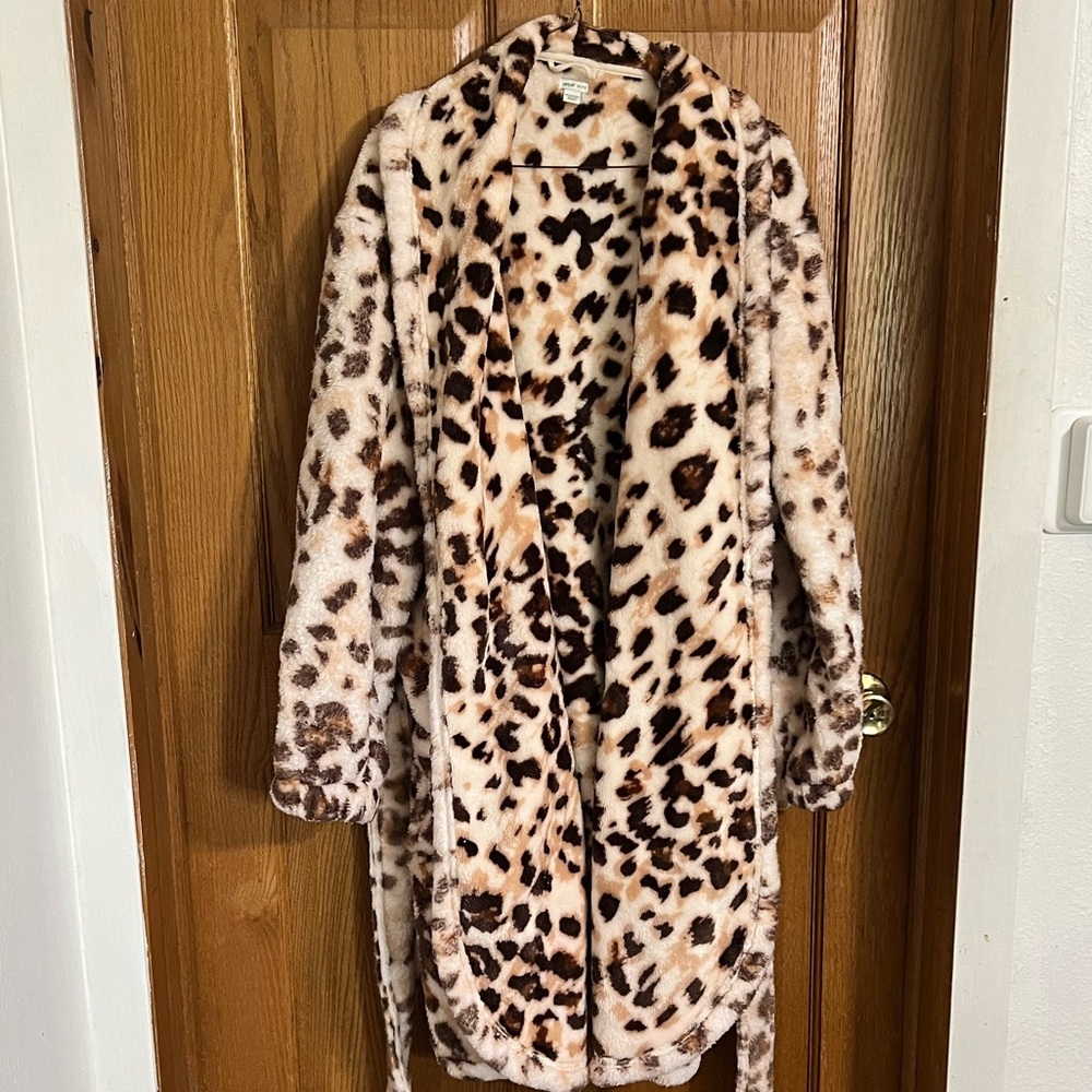 Aerie Cheetah Print Bath Robe Xxl - Gem